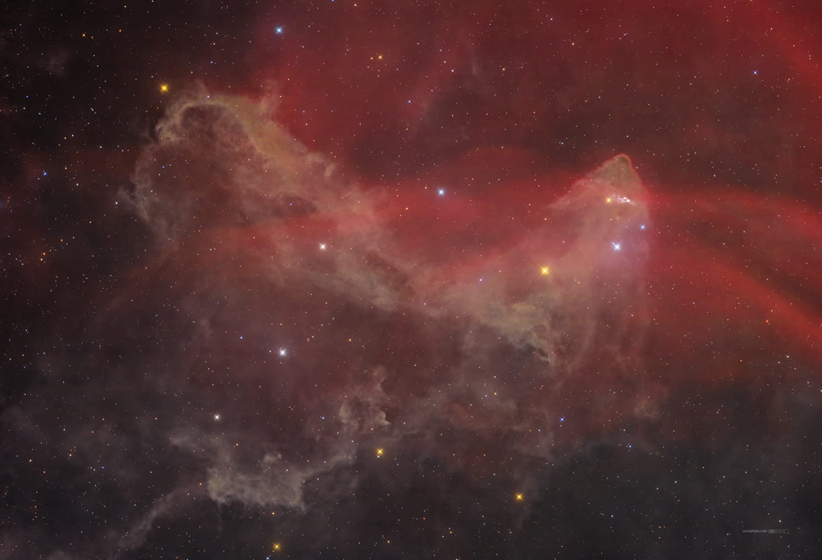 Gecko Nebula in Lacerta (LBN-437) - Astrophotography by Carballada